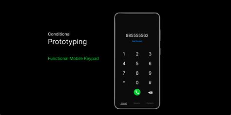 Working Phone Keypad Prototype Figma