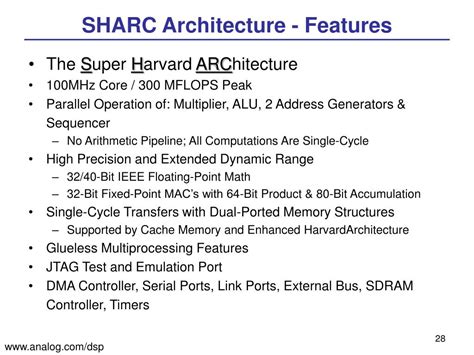 Ppt Architectural Analysis Of A Dsp Device The Instruction Set And The Addressing Modes