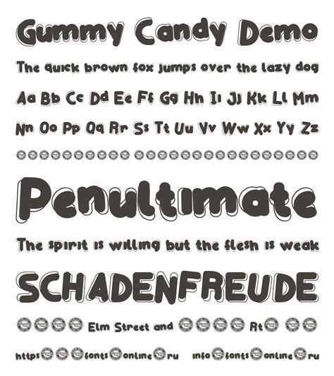 Gummy Candy Demo Font