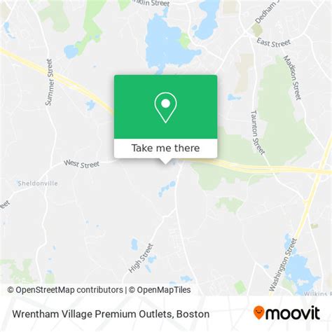 Wrentham Outlets Map