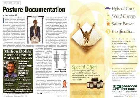 Posture Documentation The American Chiropractor May 2010