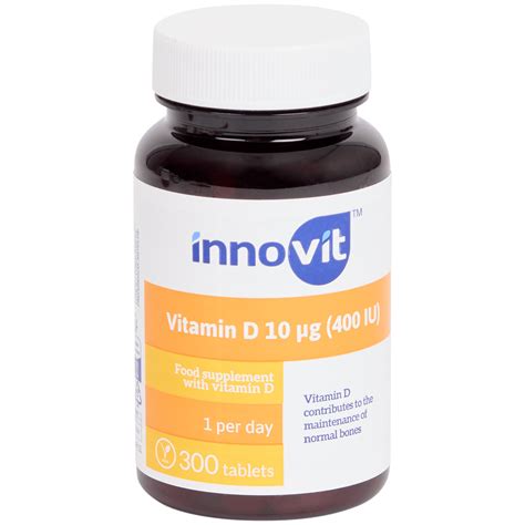Complément Alimentaire Innovit Vitamine D 10 Mcg Action Fr