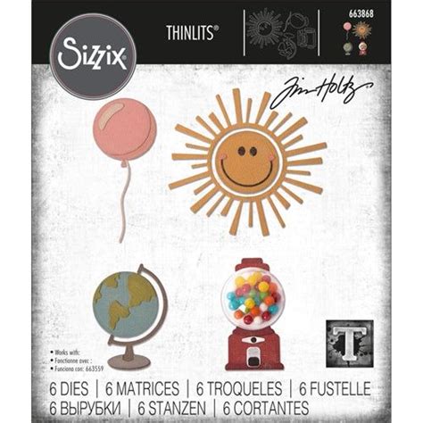 Tim Holtz Sizzix Circle Play Thinlits Die Set 663868 Simon Says Stamp