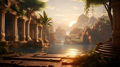 Premium Ai Image Ancient Background