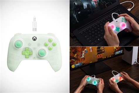 8bitdo Ultimate Mini Wired Controller For Xbox Includes Rgb Fire Ring Hall Effect Joysticks