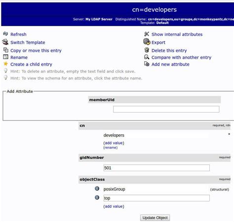 如何通过 Phpldapadmin 向 Ldap 服务器填充用户和组