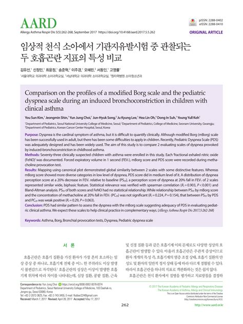 Pdf Comparison On The Profiles Of A Modified Borg Scale And The