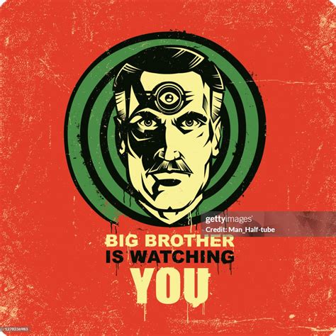 Wall Art Print Big Brother Is Watching You Illustration Manhalf