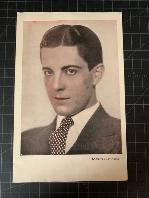 Rare Vintage 1932 Ramon Novarro Portrait Etsy