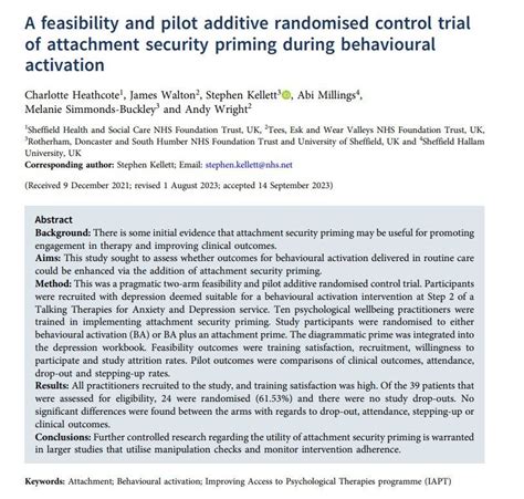 Bcp New Firstvew Paper A Feasibility And Pilot Additive Randomised