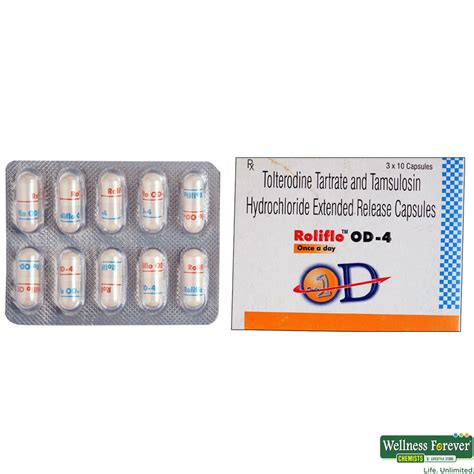 Buy Roliflo Od 4mg 10 Capsules Online At Best Prices Wellness Forever