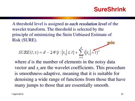 Ppt Denoising Using Wavelets Powerpoint Presentation Free Download