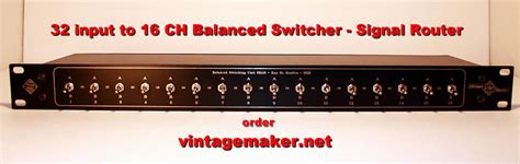 1u Rack 32x16 Analog Stereo Balanced Passive Line Instrument Reverb