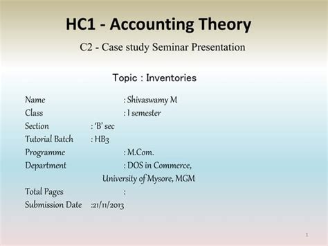 Inventory Accounting Theory Pptx