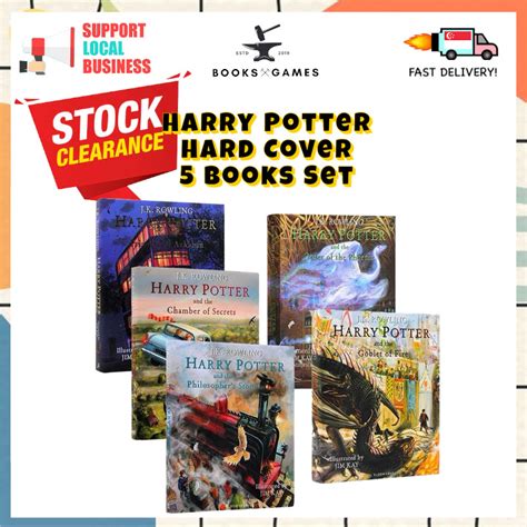 🇸🇬 Sg Stock Mega Clearance Harry Potter Hard Cover Illustrated