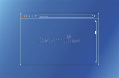 browser mockup for website webpage user interface modern design of