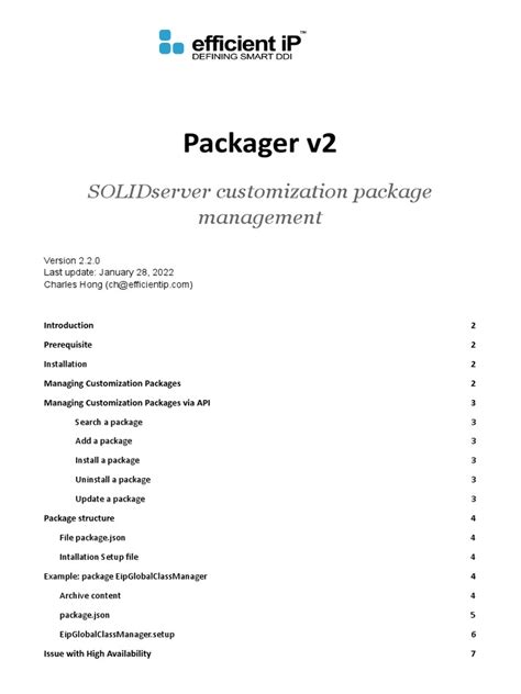 Manual Of Solidserver Packager V2 2 0 Pdf Installation Computer Programs Computer File