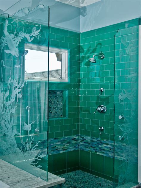 Etched Glass Shower Doors And Etched Glass Shower Enclosures
