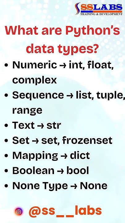 Python Data Types Explained In 60 Seconds 🚀 Python Tutorial For