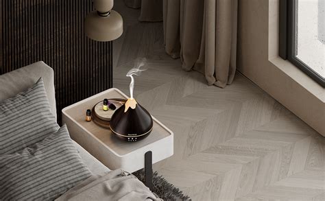 550ml Essential Oil Diffuser And 10 Oils T Set Ceramic Ultrasonic