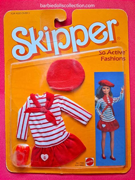 Skipper So Active Fashions 7983 Barbie Dolls Collection
