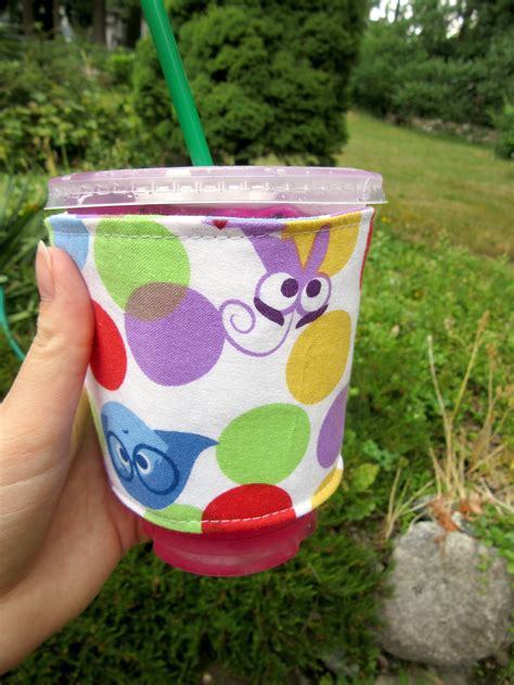 Inside Out Core Memory Balls Fabric Reusable Coffee Cozy Etsy Norway