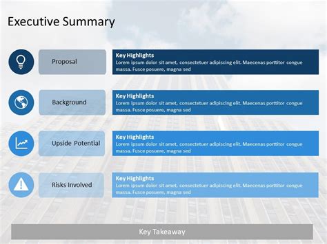 Executive Summary Ppt Template