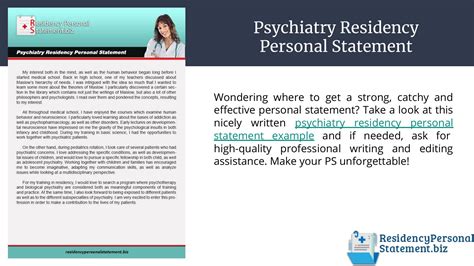 Residency Application Personal Statement Samples Residency Personal