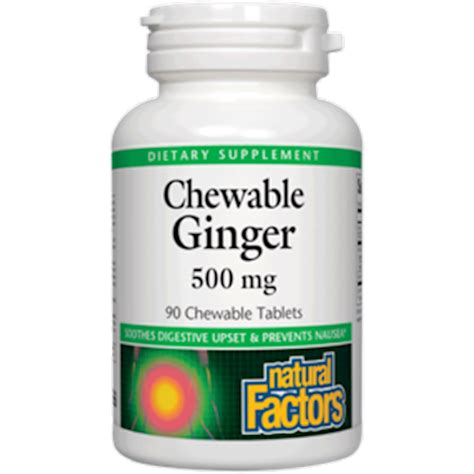 Chewable Ginger 90 Tabs Nf5061 Natural Factors