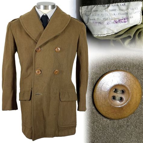 Wwii Shawl Collar Army Mackinaw Vintage Haberdashers Blog