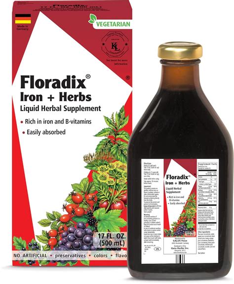 Floradix Floradix Iron And Herbs Vegetarian Liquid