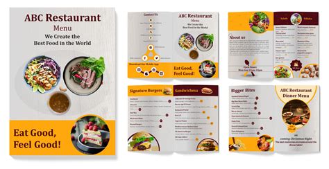 Restaurant Menu Booklet Ppt Powerpoint