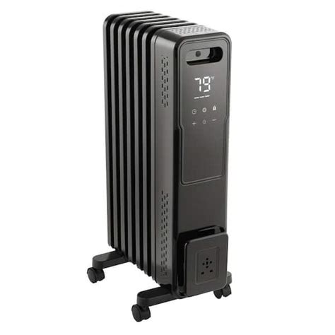 Svopes Electric 1500w Oil Filled Radiator Space Heater Dual U Shaped Elements Safety Features