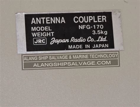 Jrc Antenna Coupler Nfg 170 Alang Ship Salvage And Marine Technology
