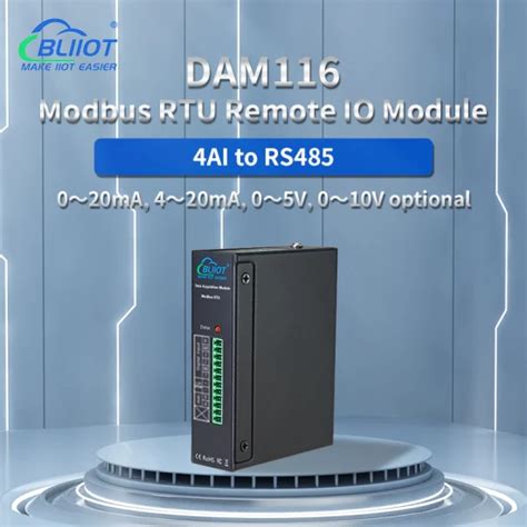 Dam116 Ain Rs485 Serial Inputoutput Module For Plc Expansion Modules