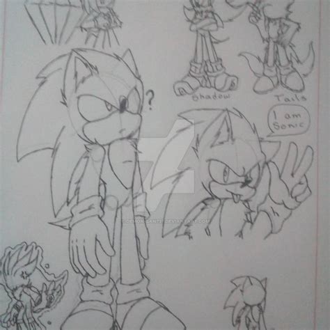 Bocetos Sonic By Demon San737 On Deviantart