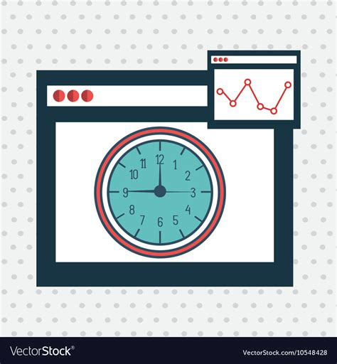 Page Web Internet Clock Royalty Free Vector Image