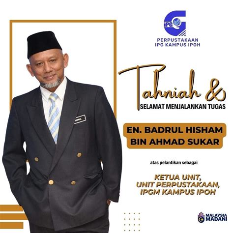 Tahniah And Selamat Datang En Badrul Hisham Bin Ahmad Sukar