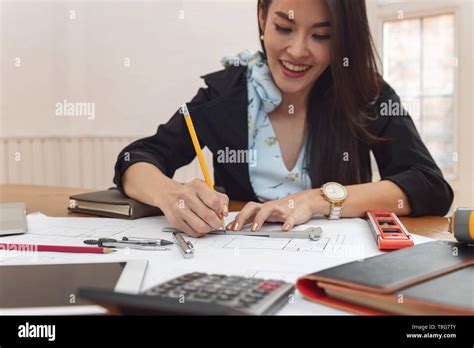 Engineer And Architect Concept Engineer Architects Office Team Working