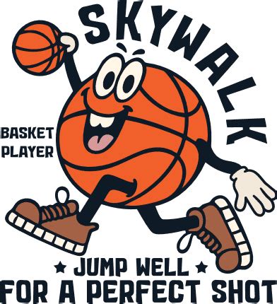 Jumping Basketball Logo