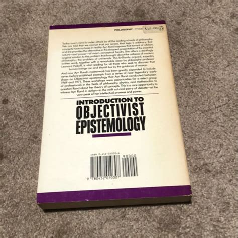 Introduction To Objectivist Epistemology By Ayn Rand