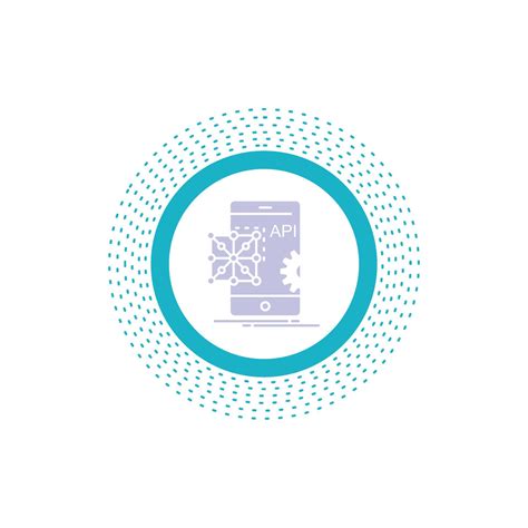 Api. Application. coding. Development. Mobile Glyph Icon. Vector isolated illustration 13046074 ...