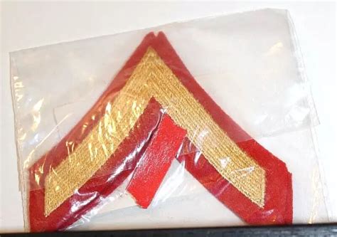 Usmc Us Marine Corps Male Private First Class Dress Blue Jacket Stripes