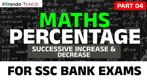 Maths Percentage Part 4 Successive Increase And Decrease For Bank
