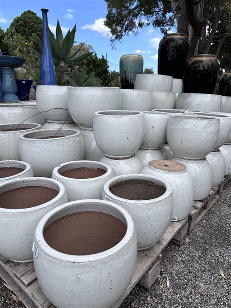 Glazed Outdoor Garden Pots Perth Decorative Glazed Round Pots