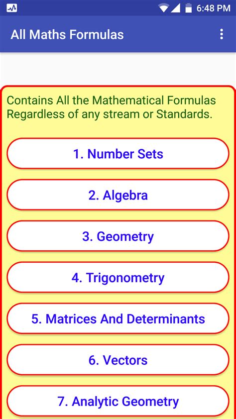 Math Formulas For All Exams 2021 Apk For Android Download