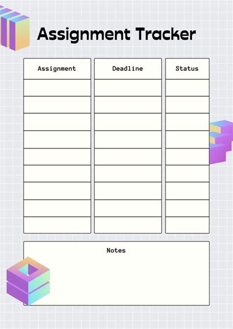 Free And Customizable Assignment Templates