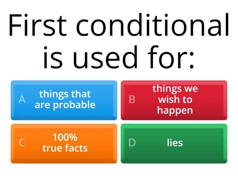 Conditional Quiz
