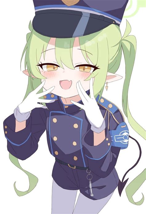 Highlander Twintails Blue Archive Anatomi Manusia Seni Jepang Gadis