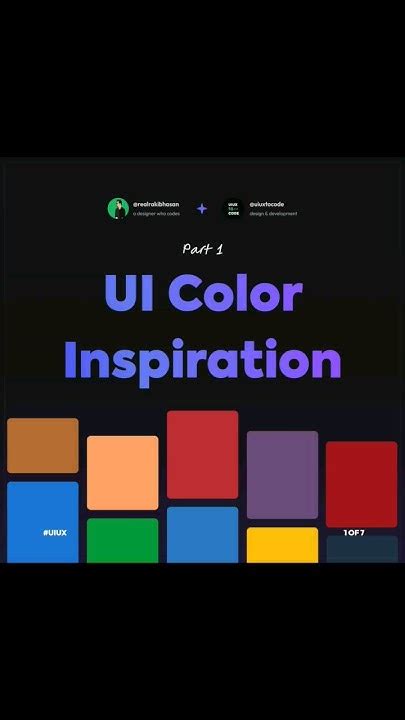 🎨 part 1 ul color inspiration ui ux uxdesign uidesign learnux